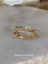 Audrey Hearts Double Band Ring – SP Inc.