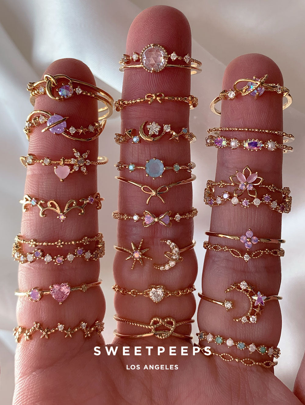 Peyton Blue Crescent Ring – SP Inc.