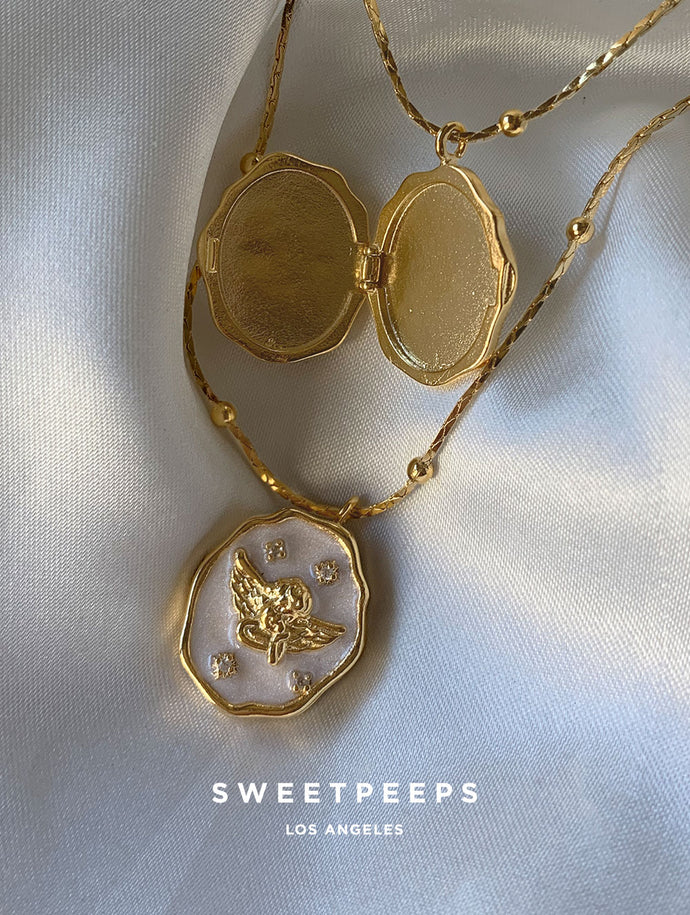 Angel Locket Necklace (Angel Locket) – SP Inc.