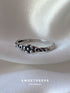 Engraved Flower Ring (Silver) – SP Inc.