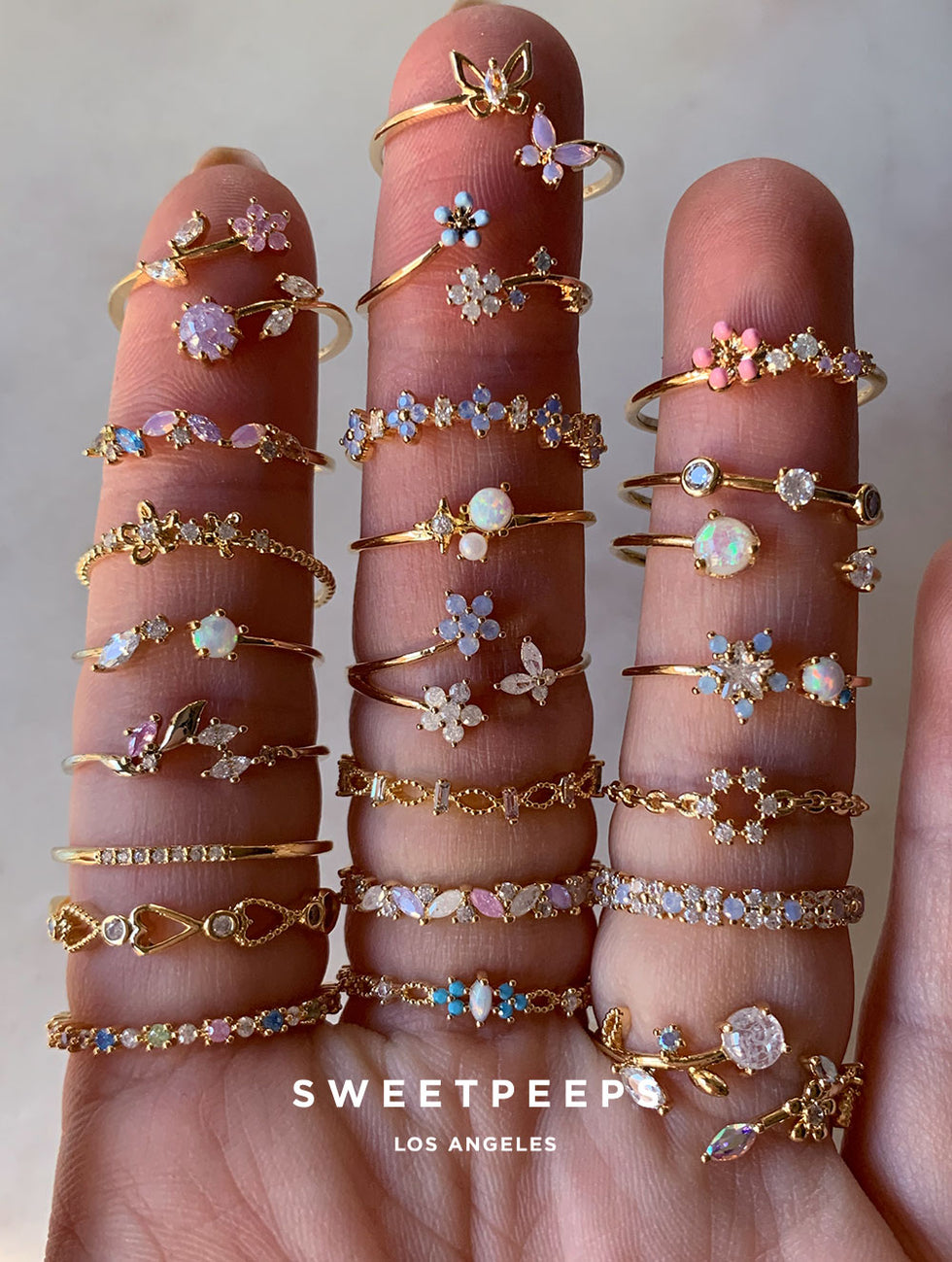 Audrey Hearts Double Band Ring – SP Inc.