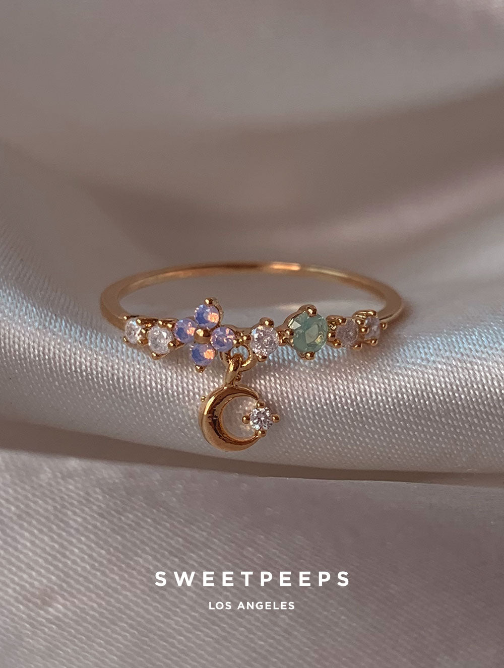 Ellison Moon Dangle Ring – SP Inc.