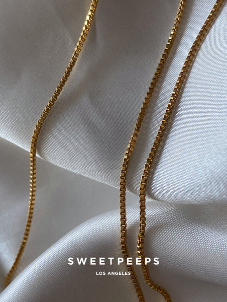 New York Pendant Box Chain Necklace – SP Inc.