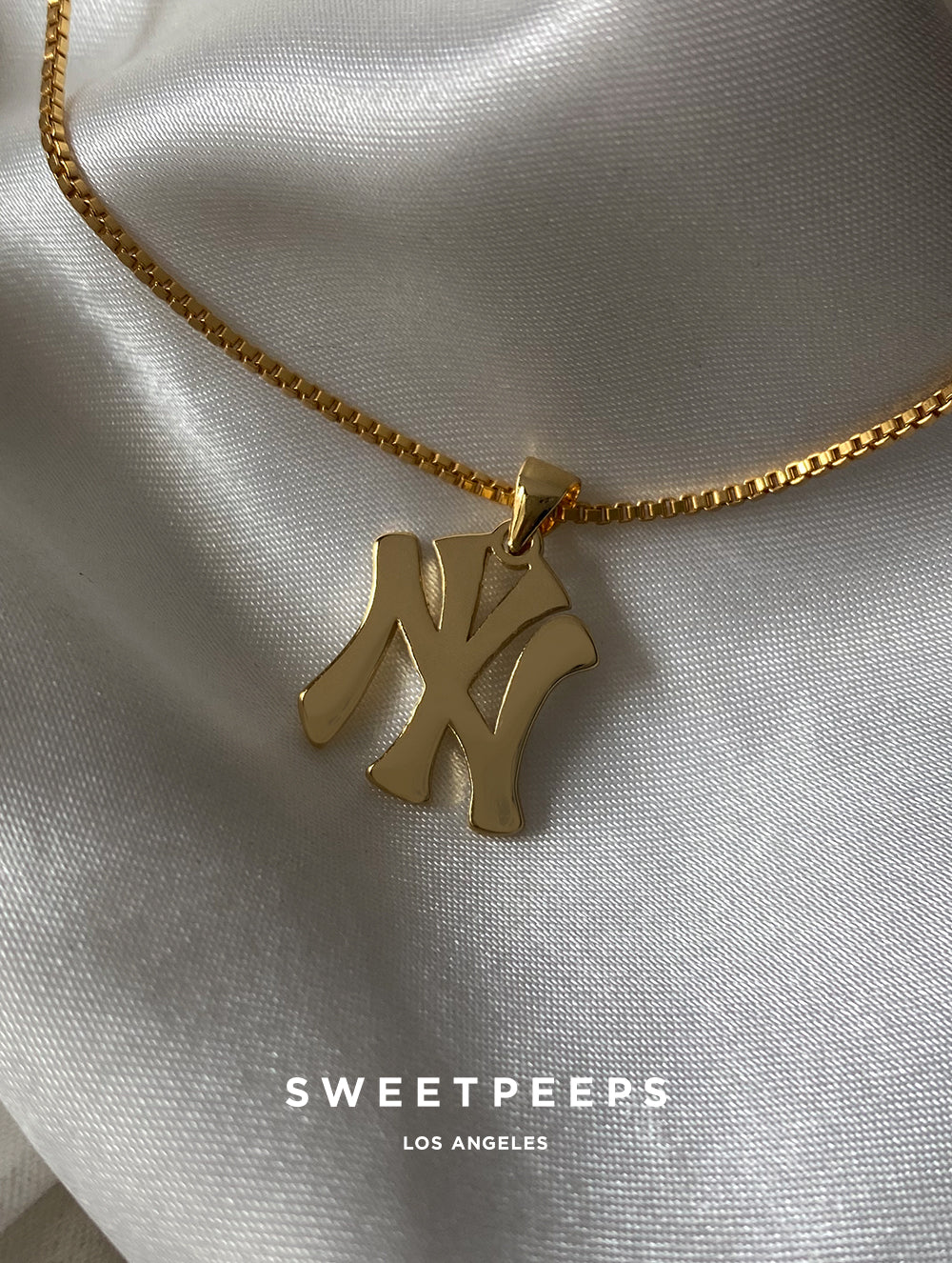 New York Pendant Box Chain Necklace – SP Inc.